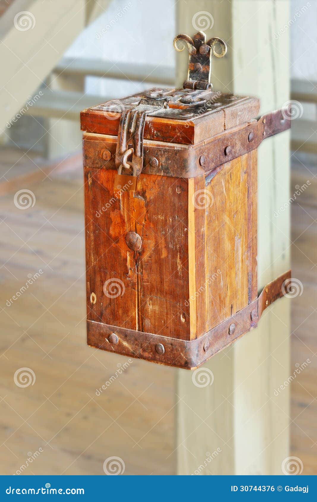 Alms collection box stock photo. Image of indoor, fundraising - 30744376