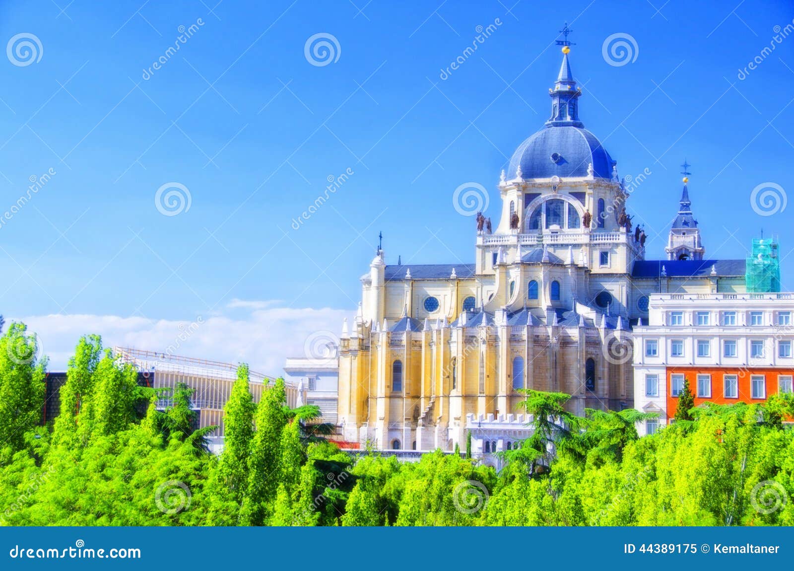 Almudena Cathedral in Madrid, Stock Image - Image of city, christian ...