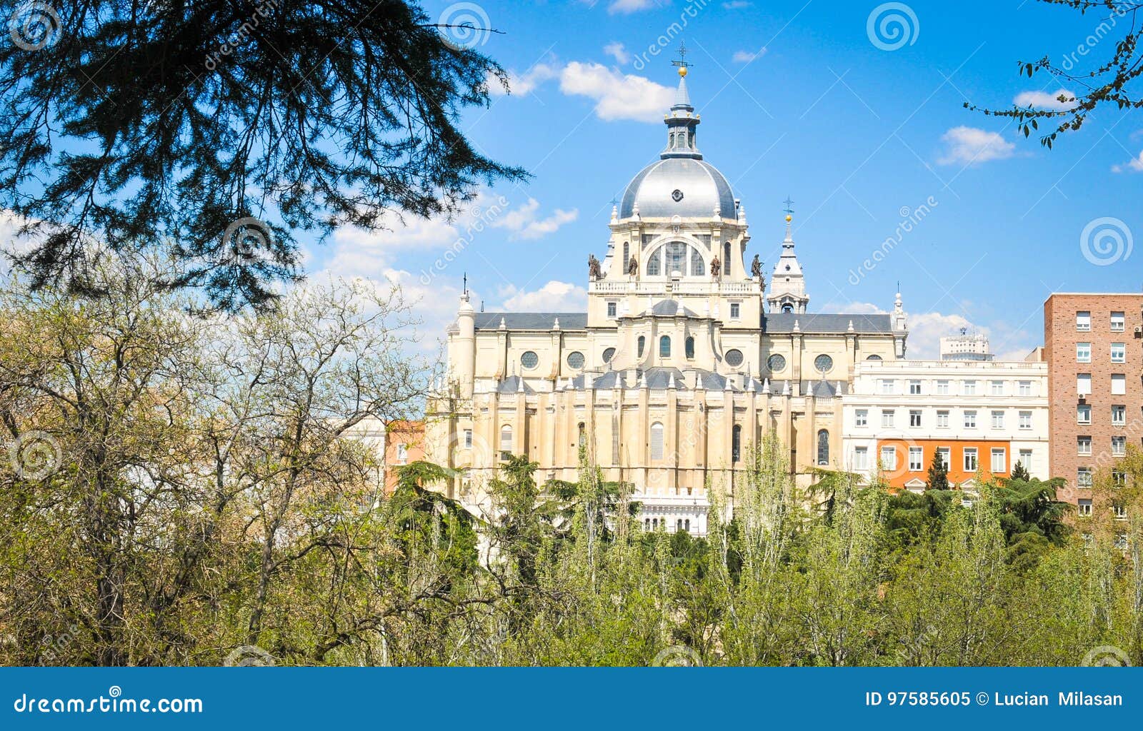 Almudena Cathedral in Madrid, Spain Stock Image - Image of religious ...