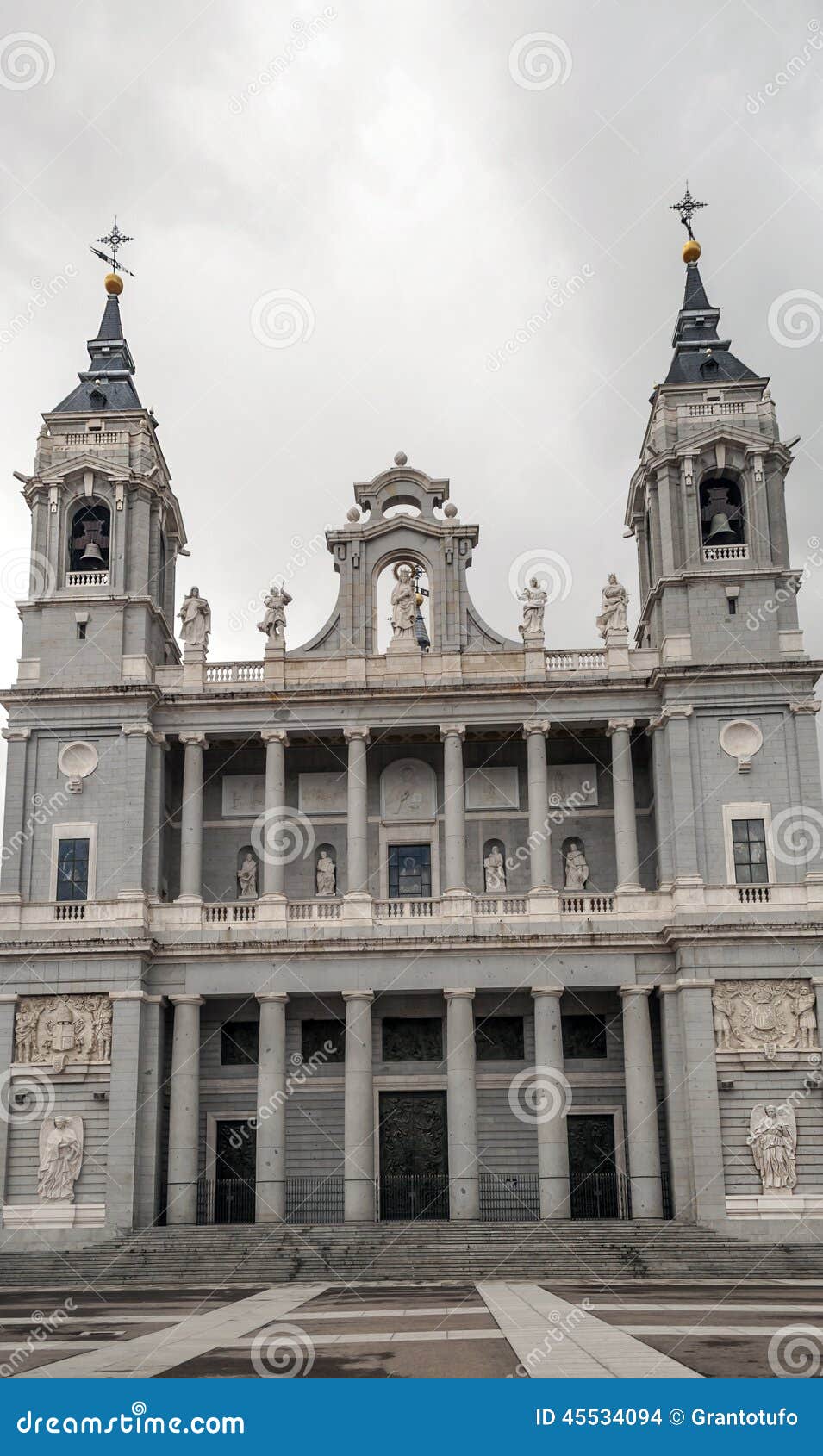 Almudena Cathedral stock photo. Image of church, lamp - 45534094