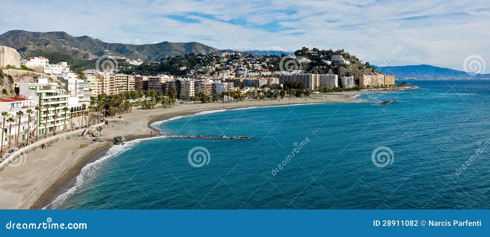 Almunecar stock photo. Image of mediterranean, panoramic - 28911082
