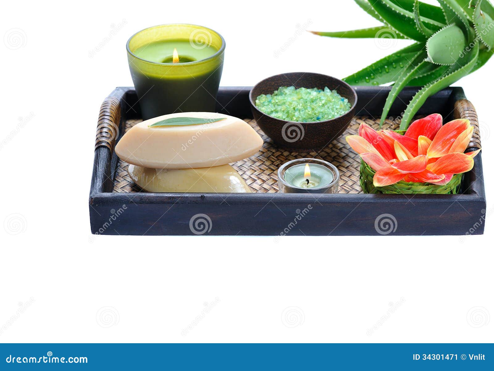 Aloe spa stock image. Image of isolated, fresh, bath - 34301471