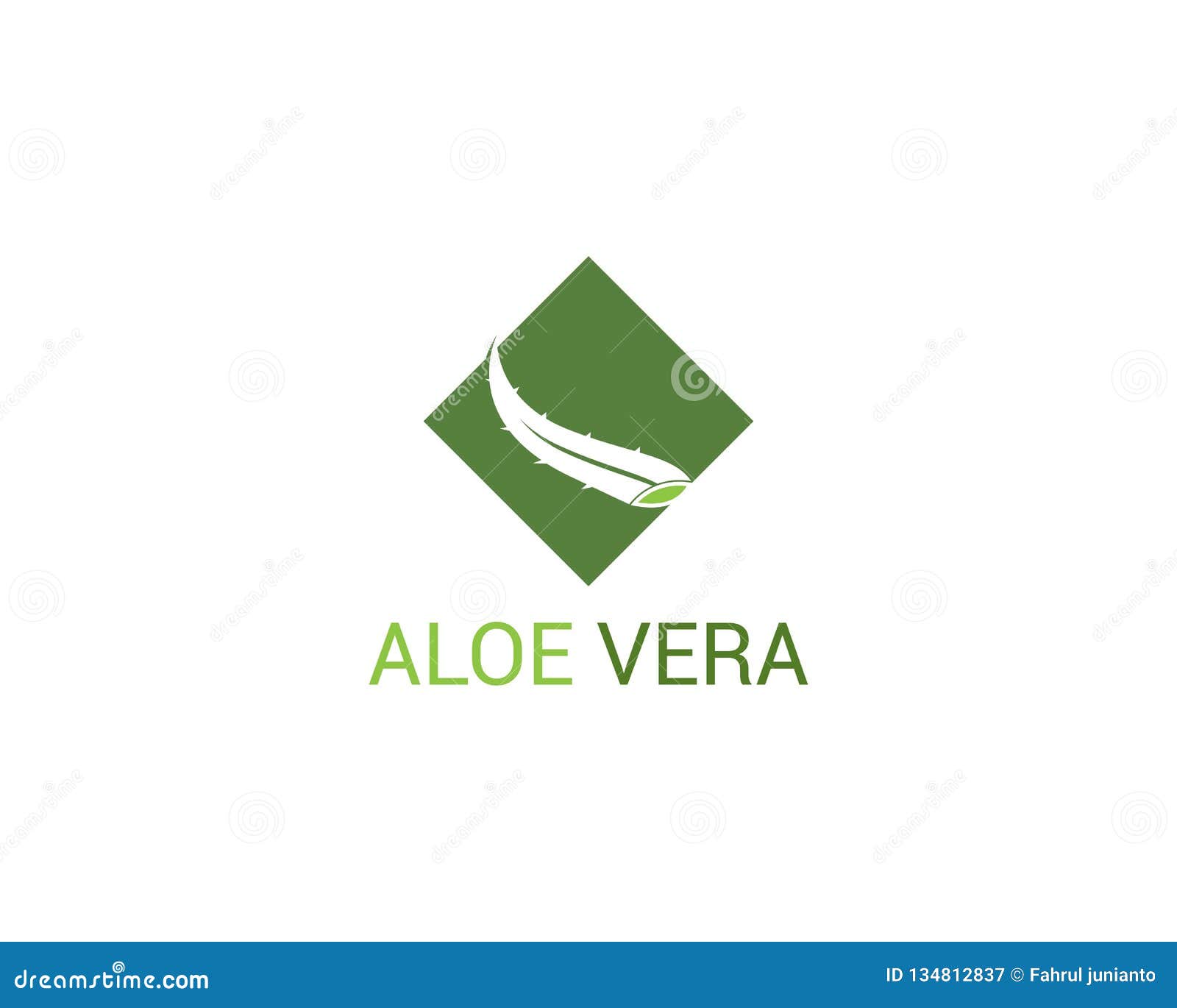 Aloe Vera Icon Logo Template Stock Vector - Illustration of silhouette ...