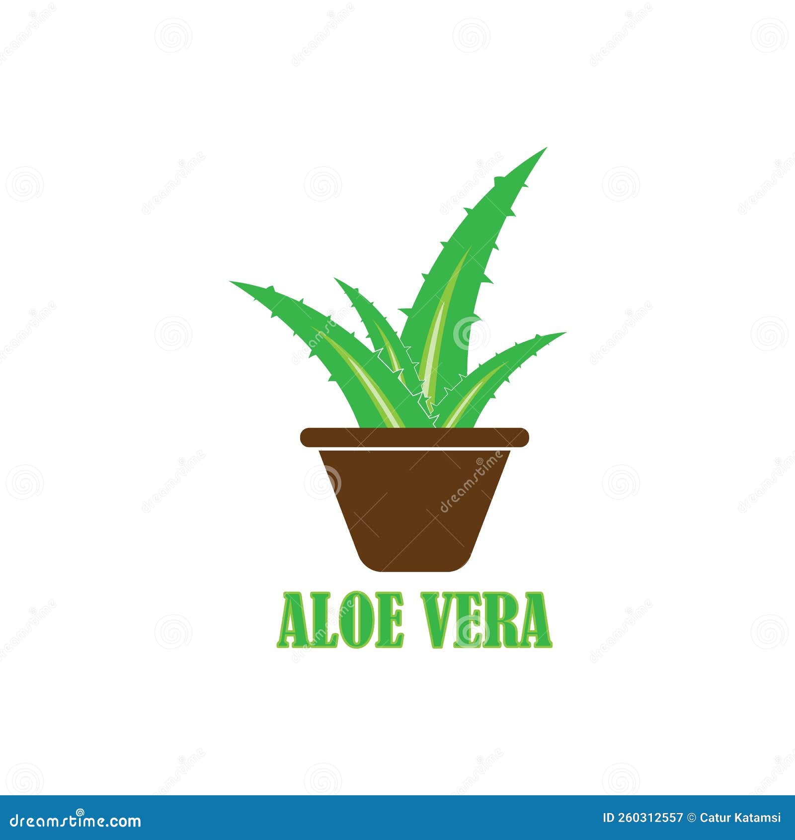 Aloe vera icon logo vector stock vector. Illustration of medicinal ...