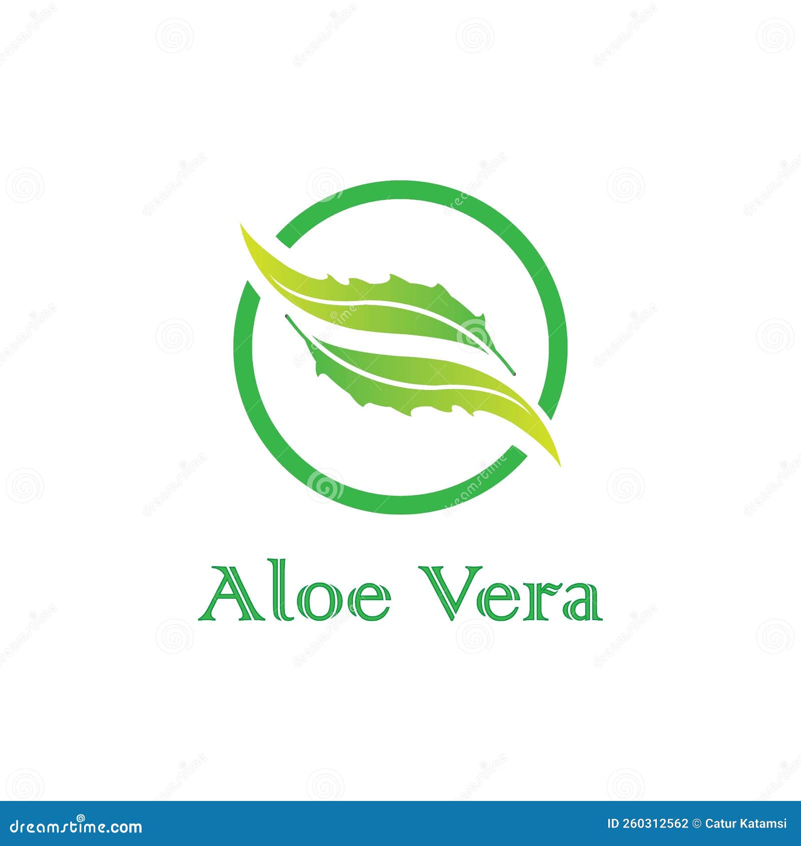 Aloe vera icon logo vector stock vector. Illustration of floral - 260312562