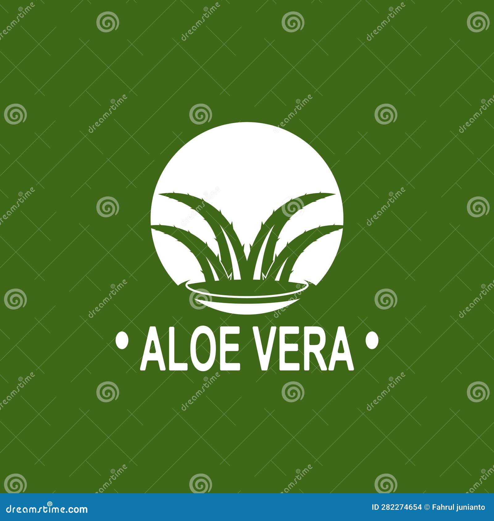 Aloe Vera Logo Illustration Template Design Stock Illustration ...