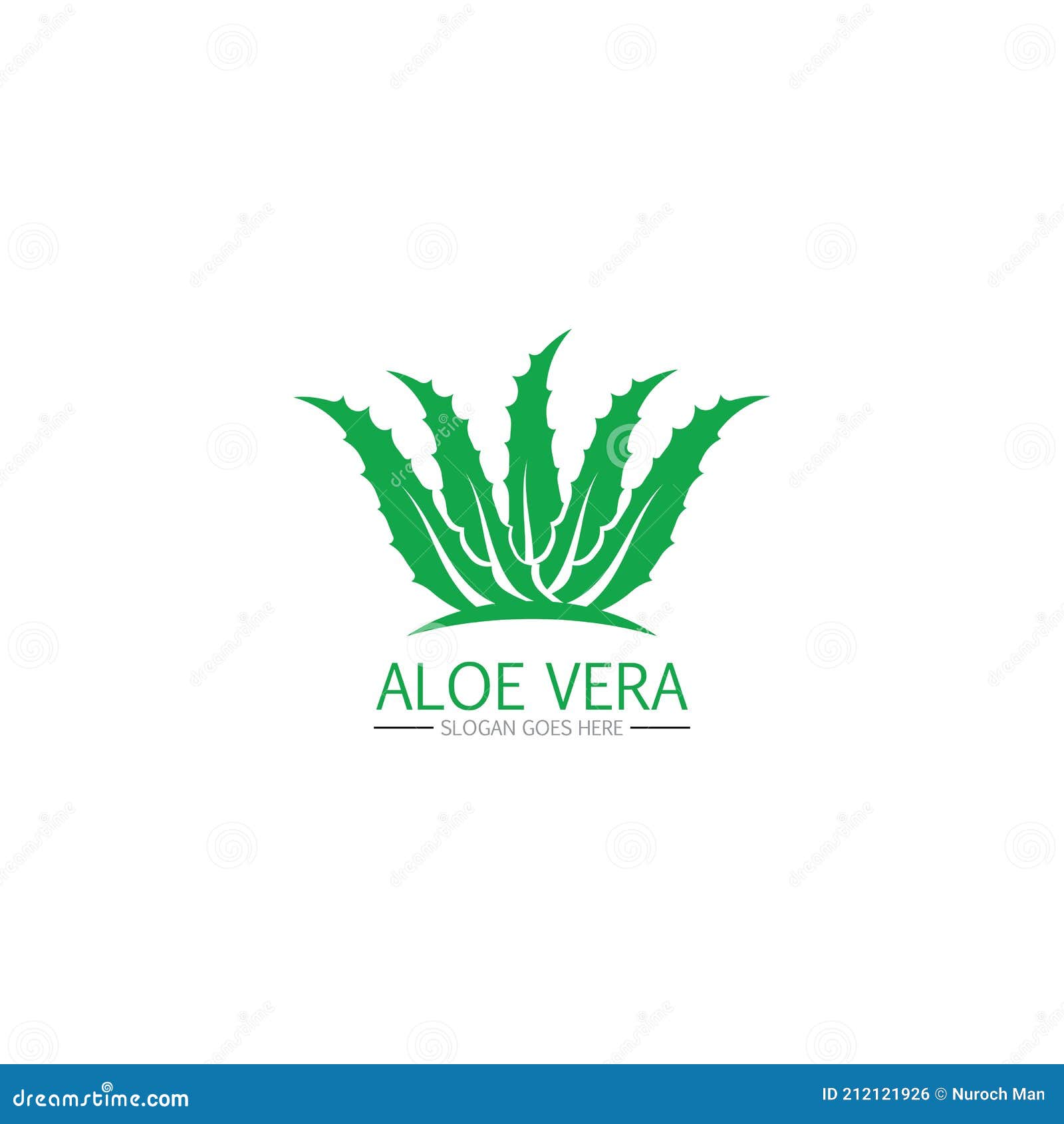 Aloe Vera Logo and Symbol Vector. Stock Vector - Illustration of ...