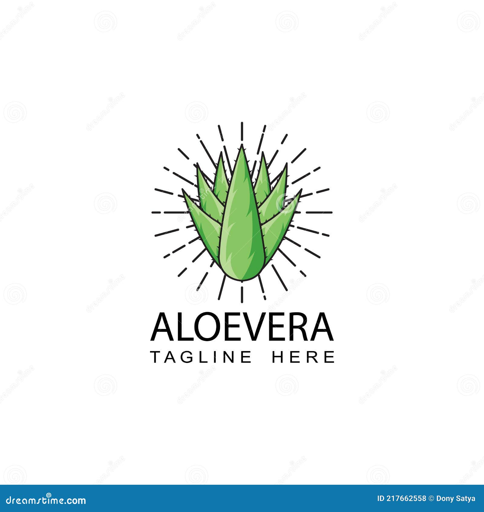 Aloe Vera Logo Template Design Vector Stock Vector - Illustration of ...