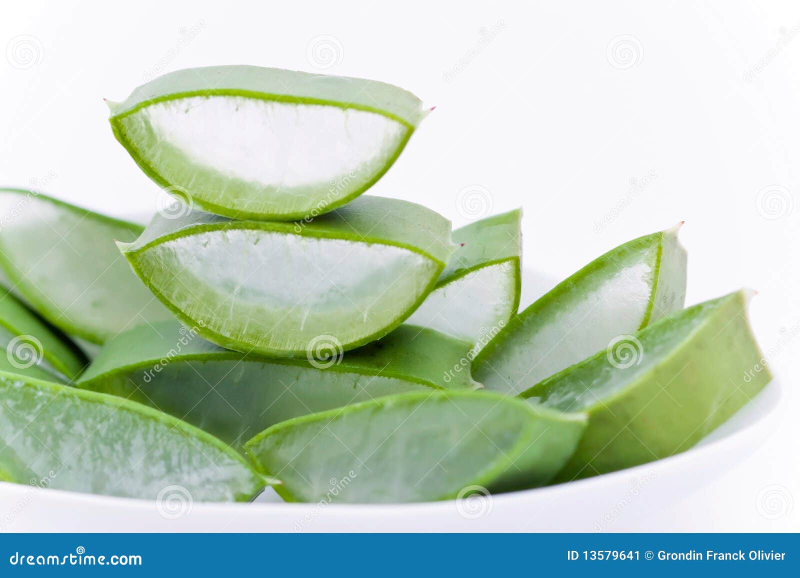Aloe Vera slices in a dish stock image. Image of transparent - 13579641