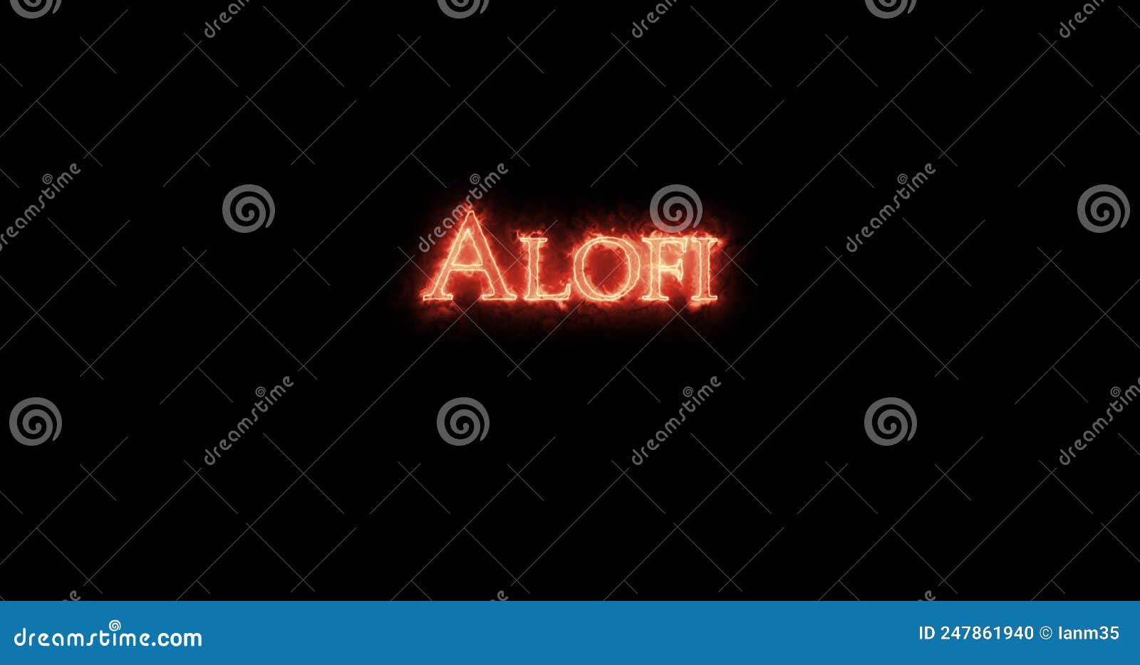 Alofi Written with Fire. Loop Stock Footage - Video of motion, hell ...