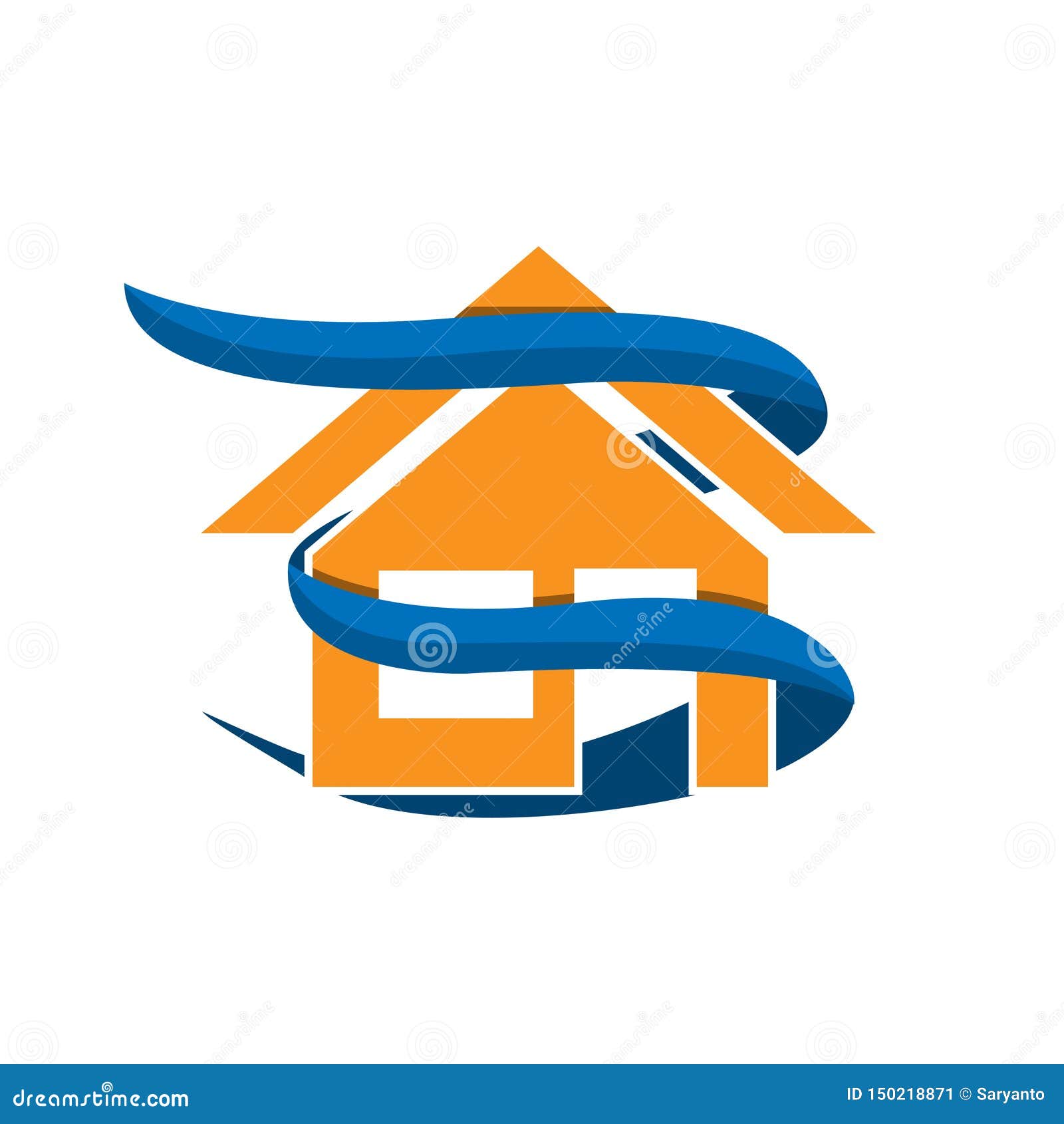 House Stock Logo Vector. Abstract House Logo - Colorful House Stock ...