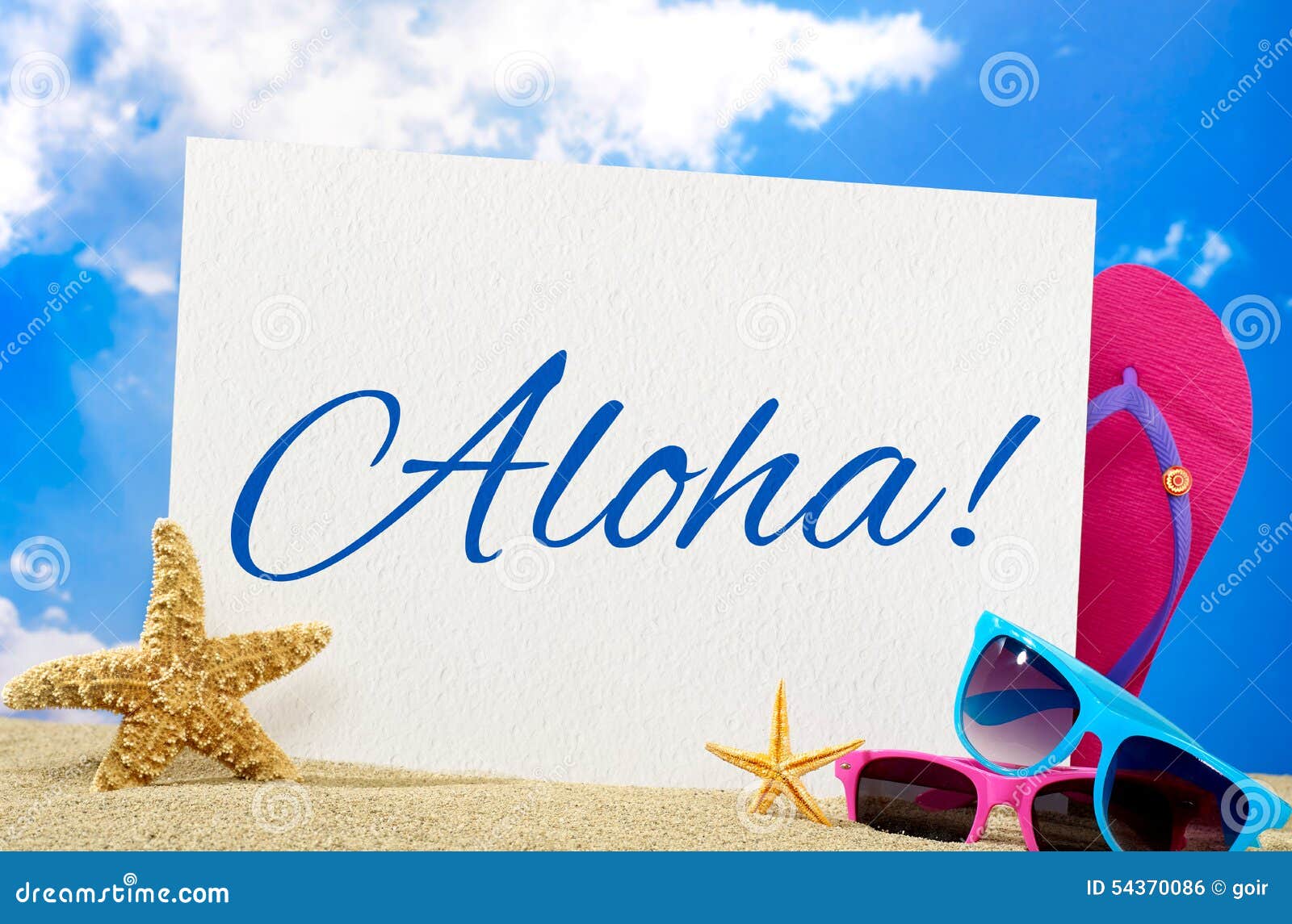 Aloha banner stock photo. Image of frame, relaxation - 54370086