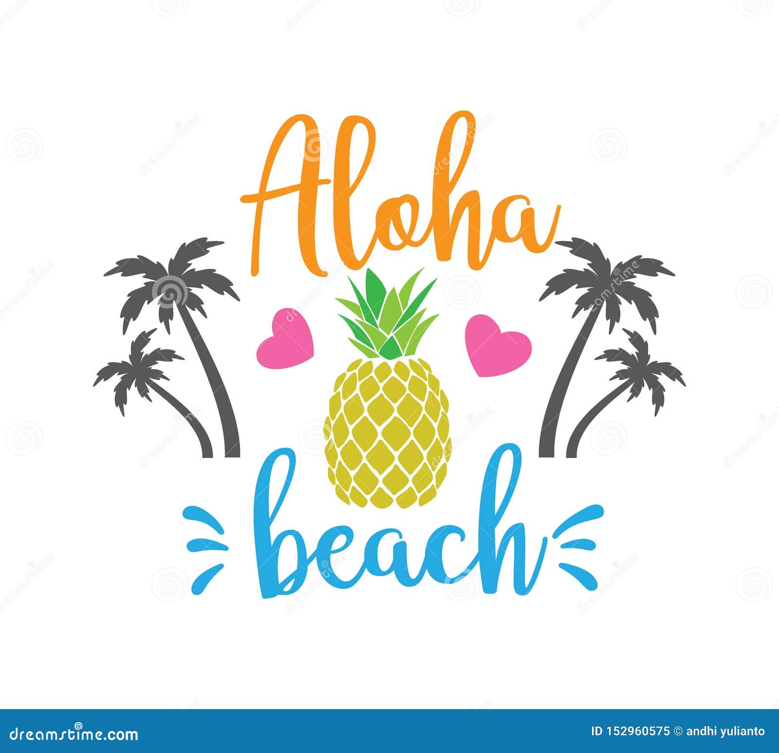 Aloha Beach Saying Quote Vector Design for Printable Sign and Card ...