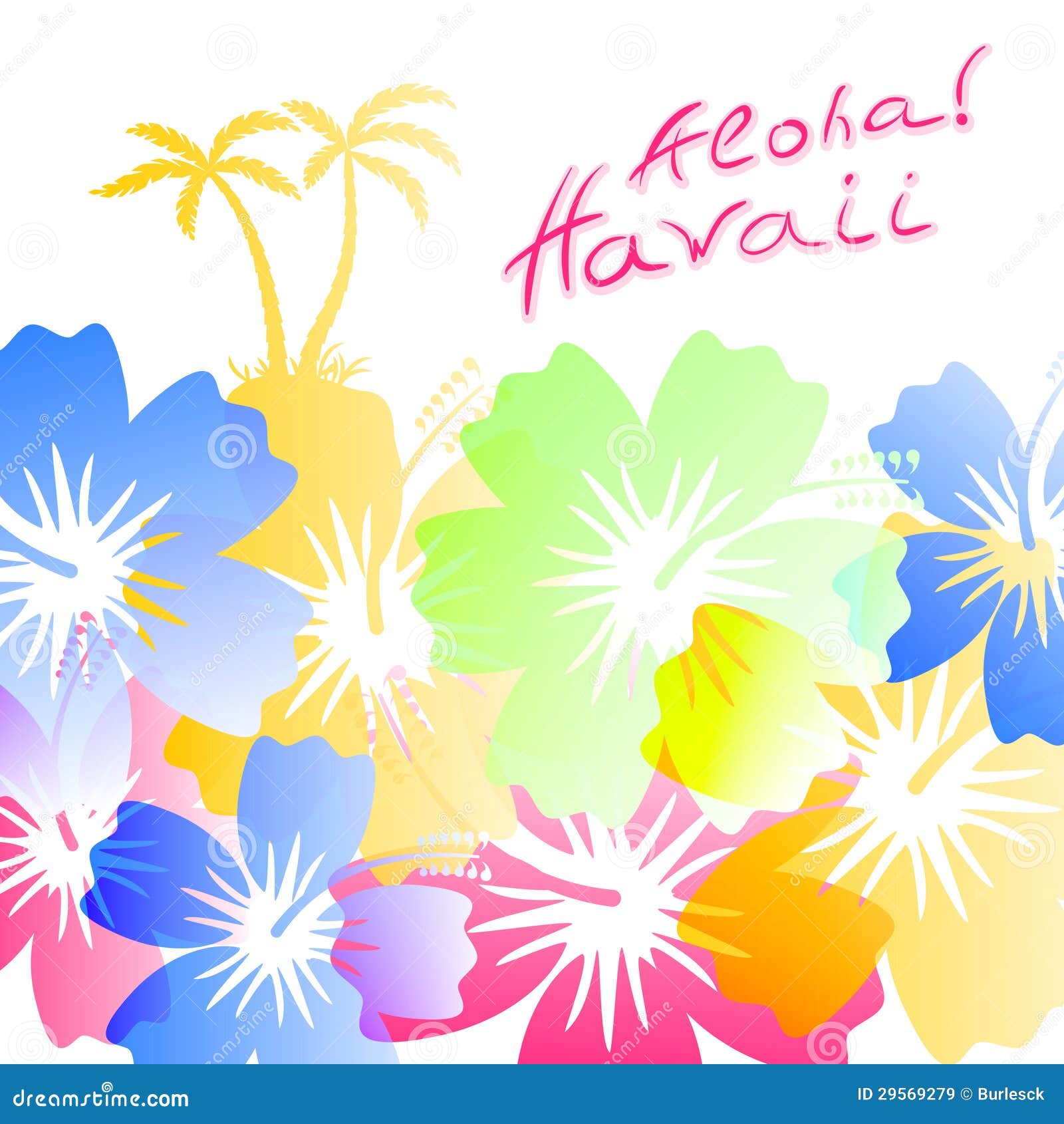 Aloha Hawaii Background stock vector. Illustration of green - 29569279