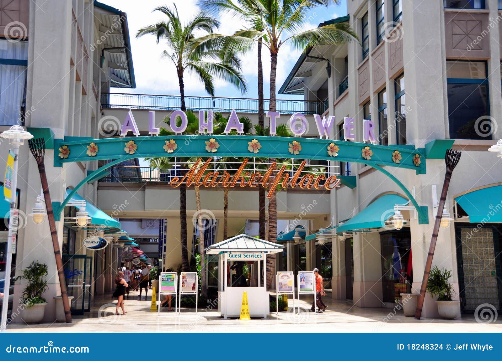 Aloha Tower Marketplace editorial stock image. Image of vacation - 18248324