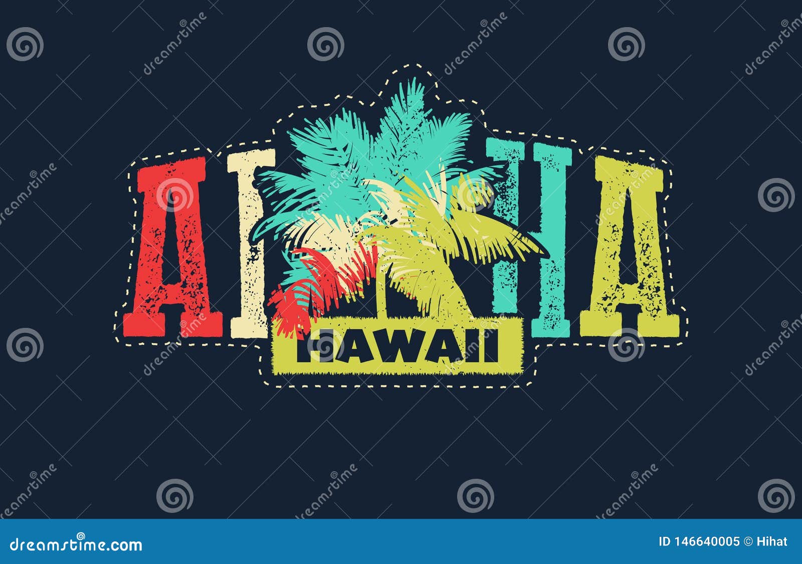 Aloha vector illustration. stock vector. Illustration of graphic ...