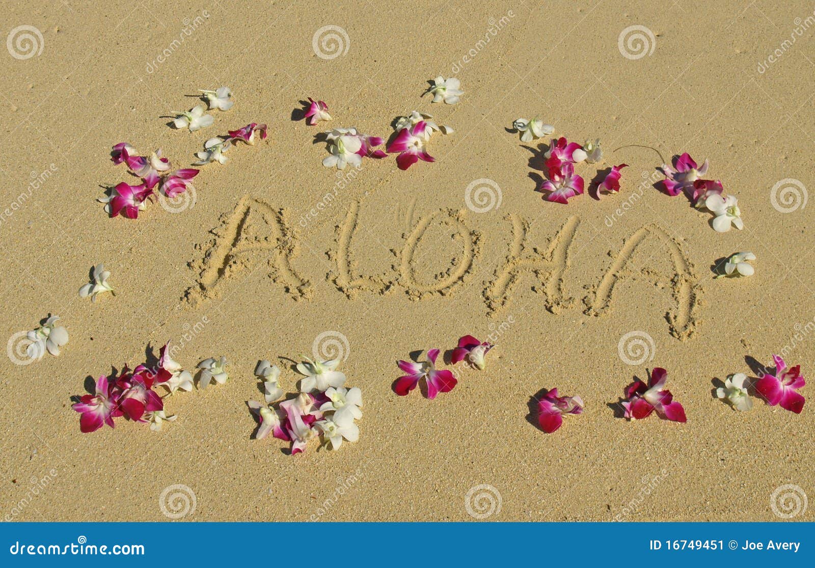 Aloha Written Sand