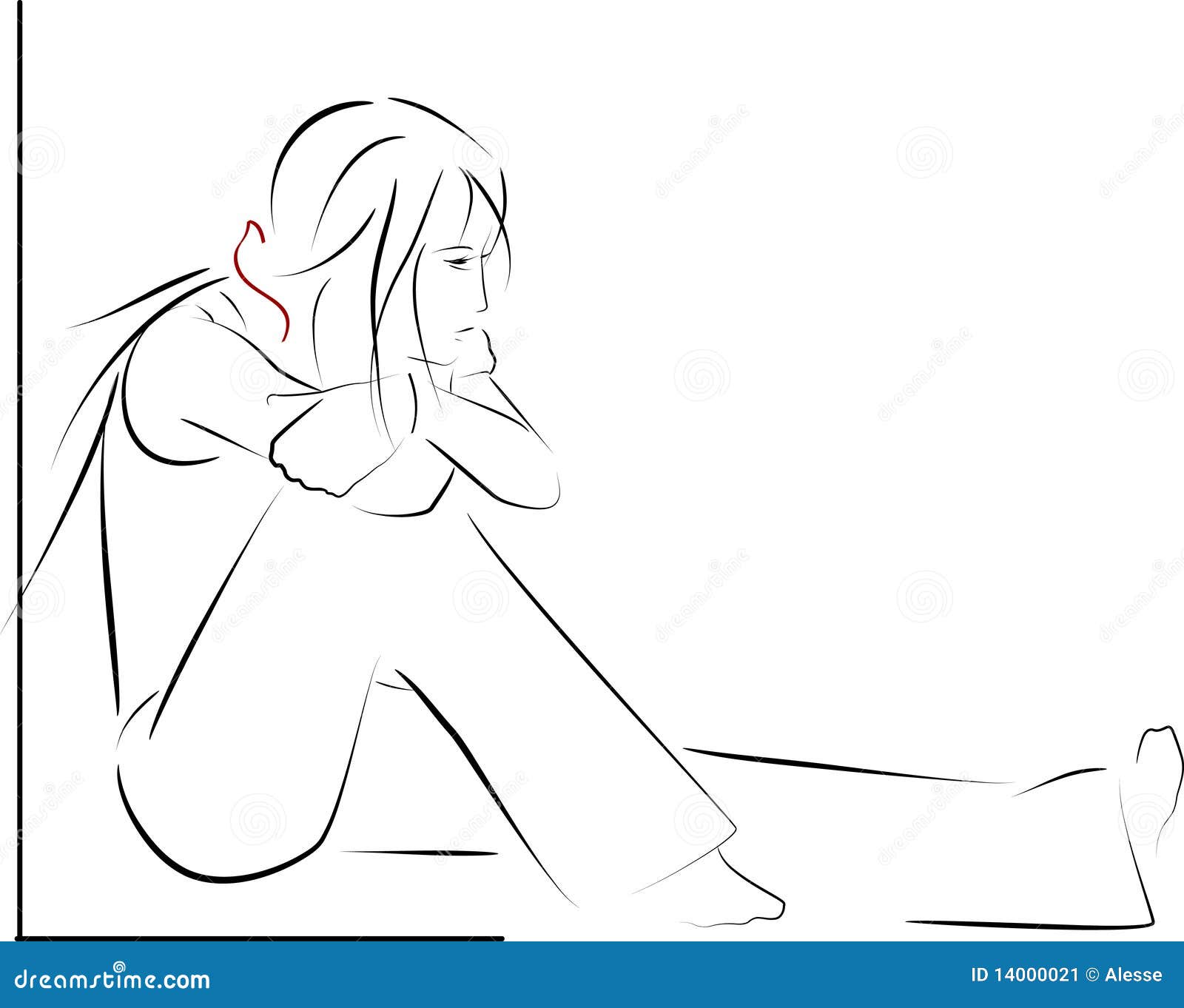 Alone stock vector. Illustration of style, beautiful - 14000021