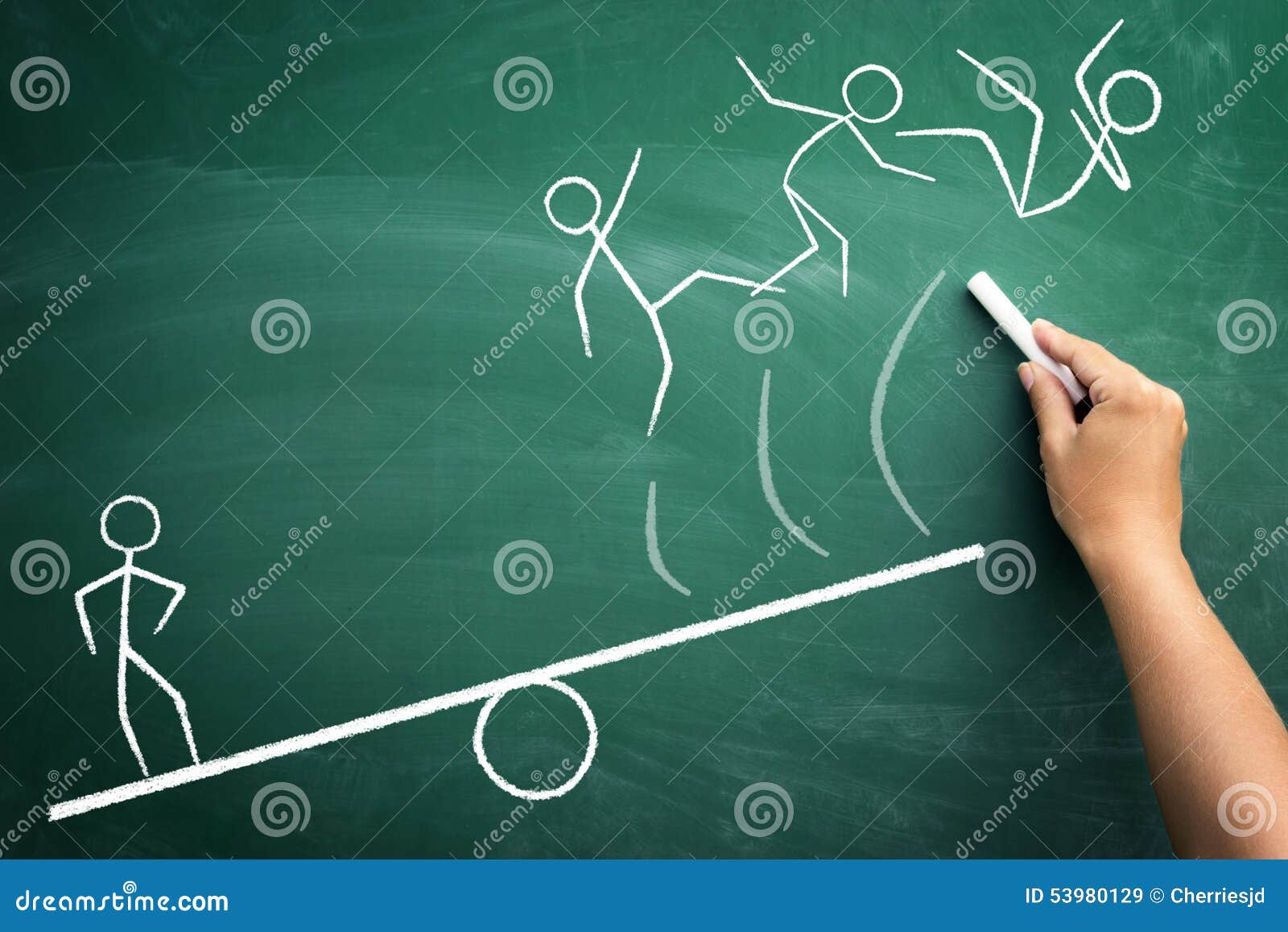 Alone against all stock image. Image of metaphor, happy - 53980129