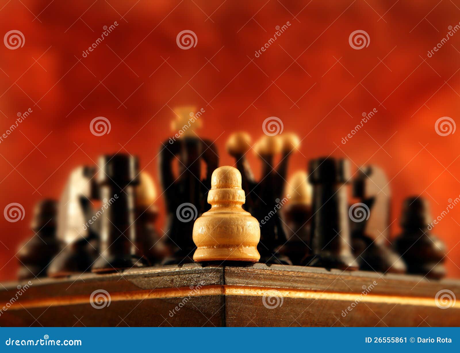 Alone against everybody stock image. Image of intelligence - 26555861