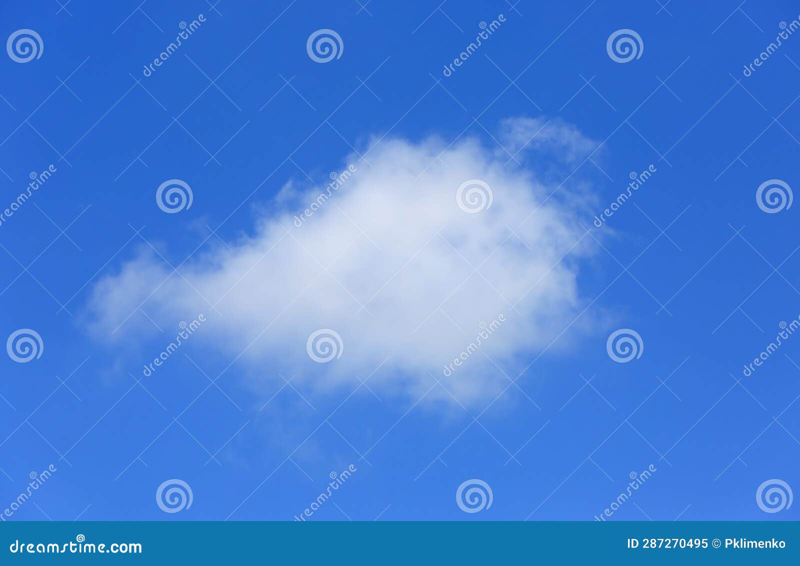 Alone cloud in sky stock image. Image of colorful, cumulus - 287270495
