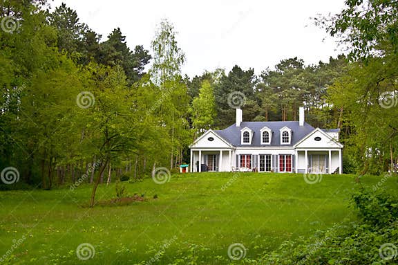 Alone house stock photo. Image of home, seasons, entrance - 20236388