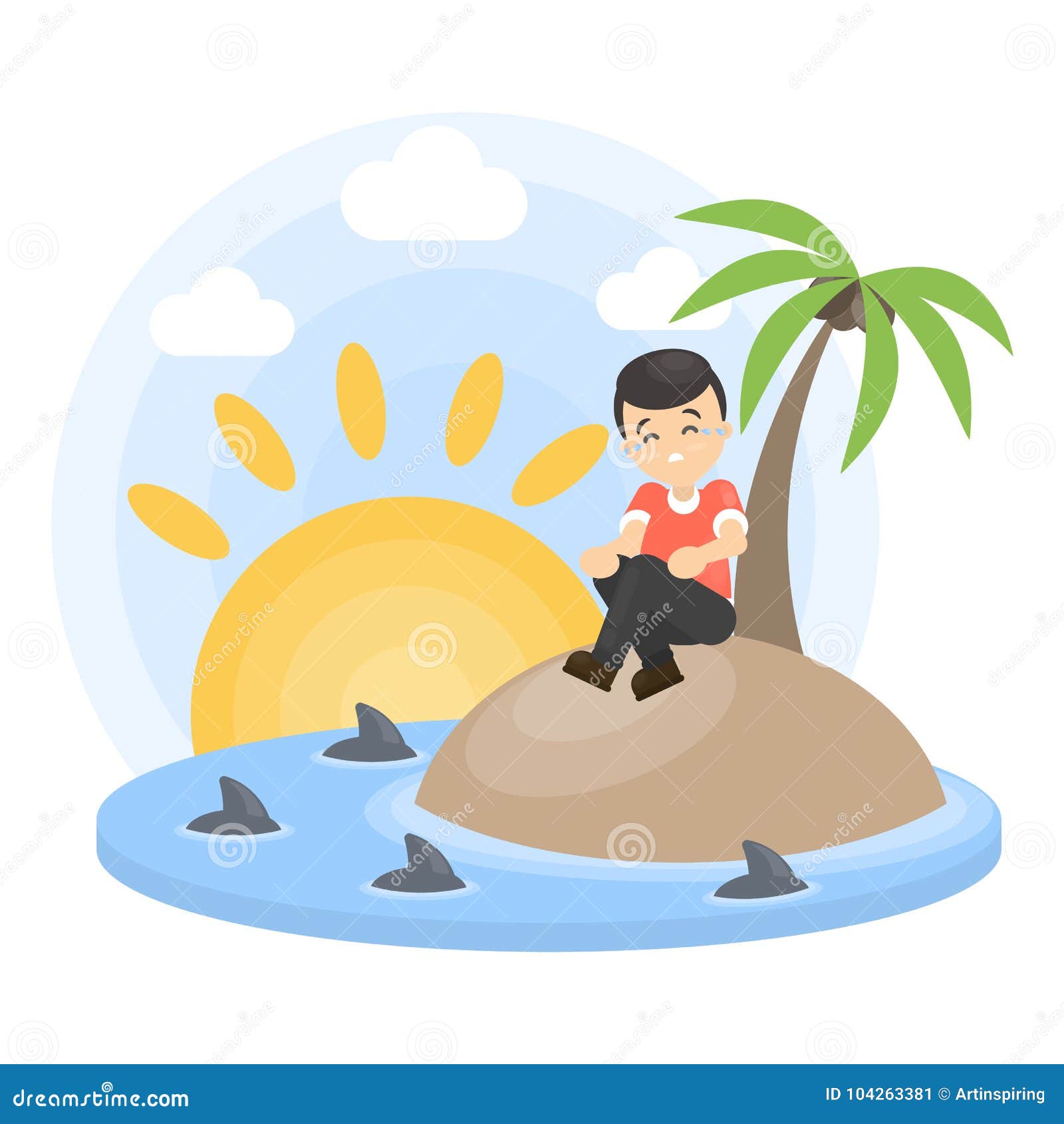 Man Alone Island Stock Illustrations – 160 Man Alone Island Stock ...