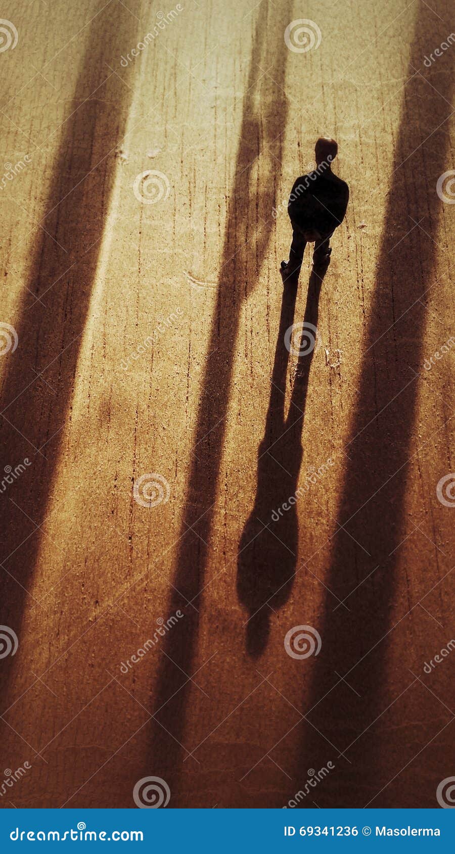 Alone stock photo. Image of alone, thinking, shadow - 69341236