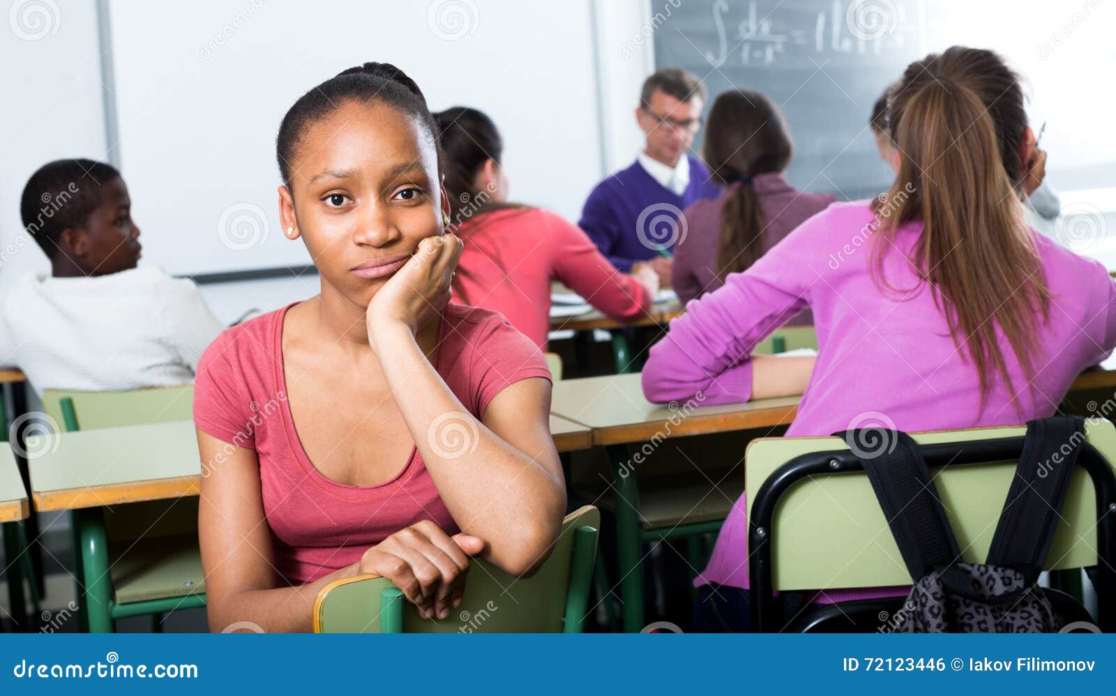 Alone Outcasted Student Being Mobbed by Other Students Stock Photo ...