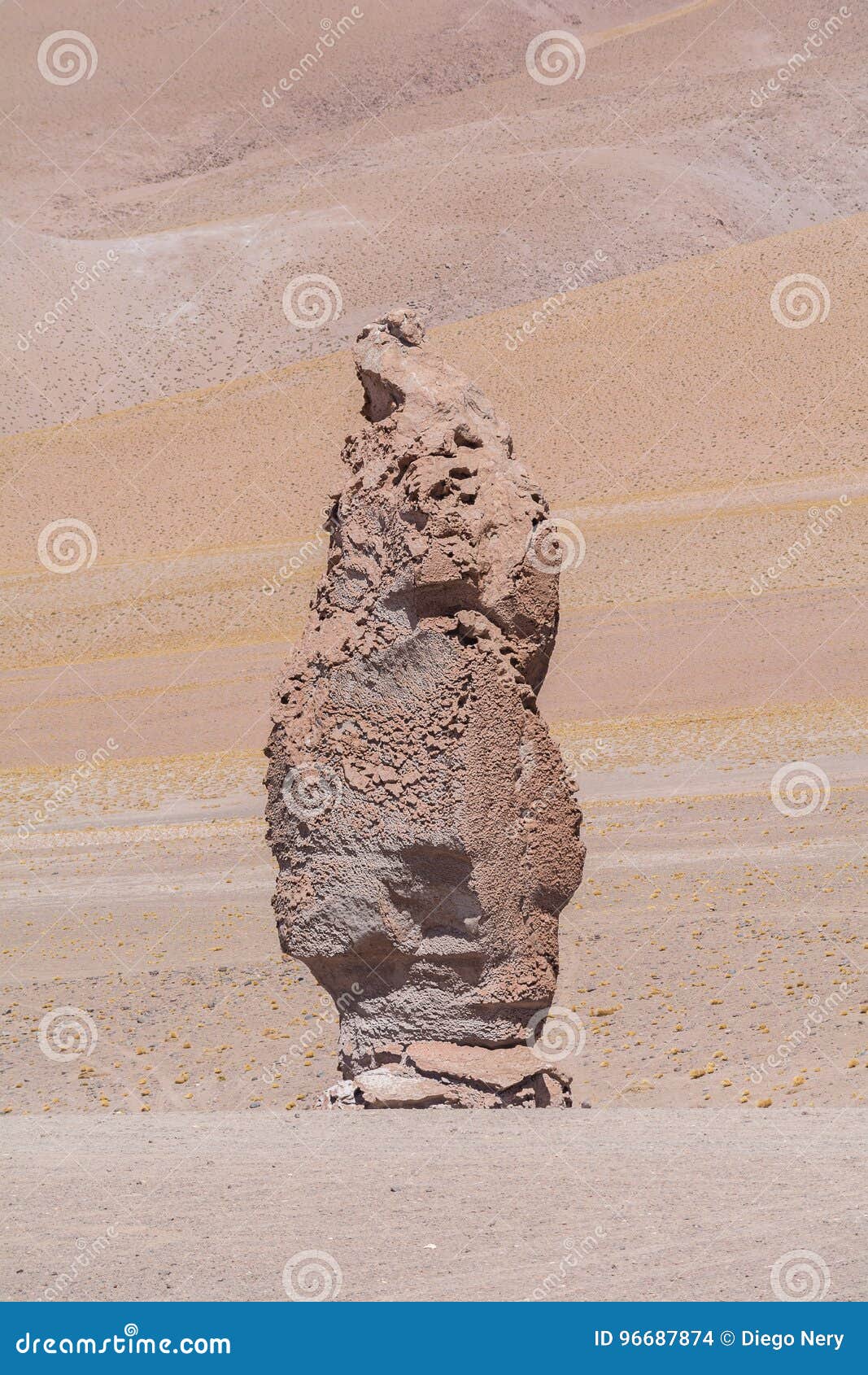 Alone Rock at Salar De Tara - Atacama Stock Photo - Image of giant ...