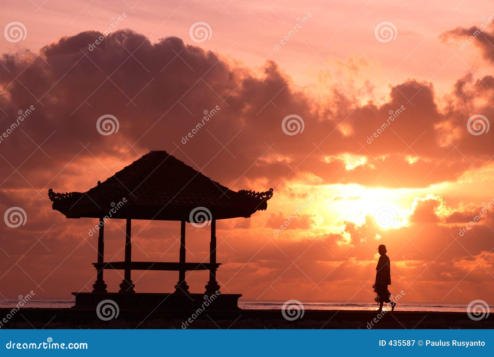 Alone at Sunrise stock image. Image of lights, meditation - 435587