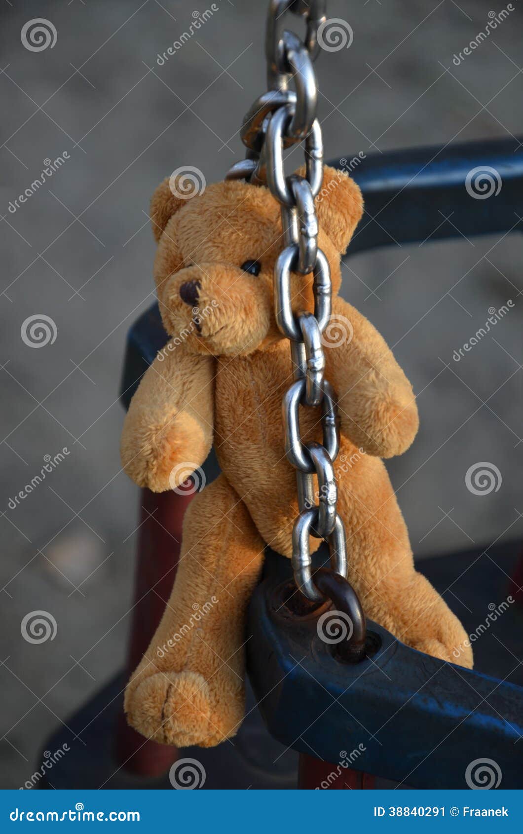 Alone teddy bear stock image. Image of bear, lost, swing - 38840291