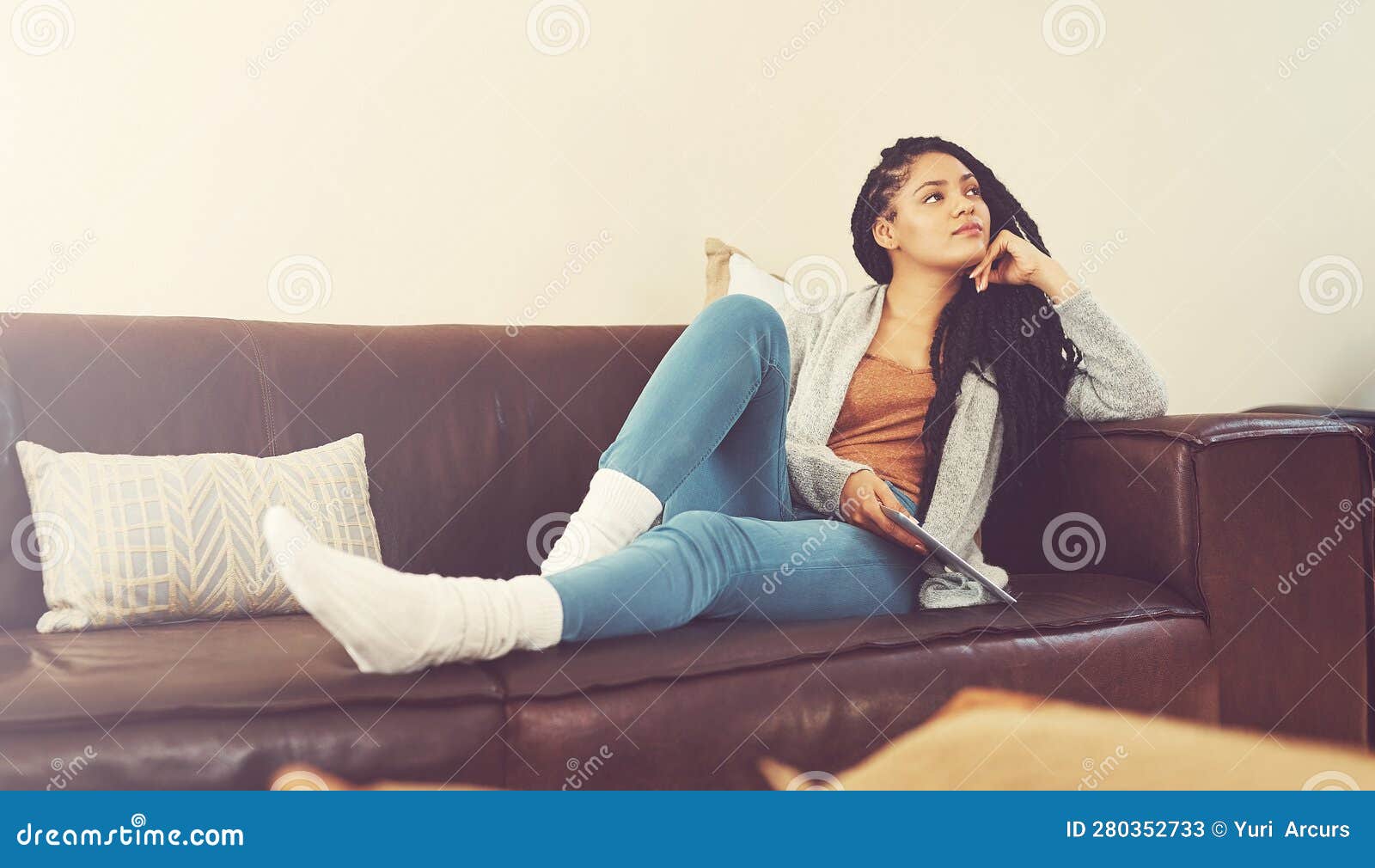 Alone Time is Important for Processing and Reflecting. a Young Woman ...