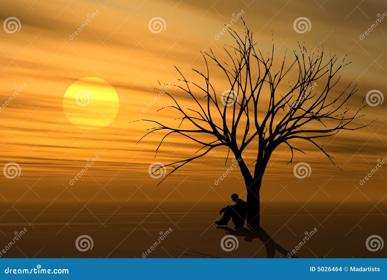Solitude At Sunset: A Lone Figure On A Deserted Beach. Perfect For ...