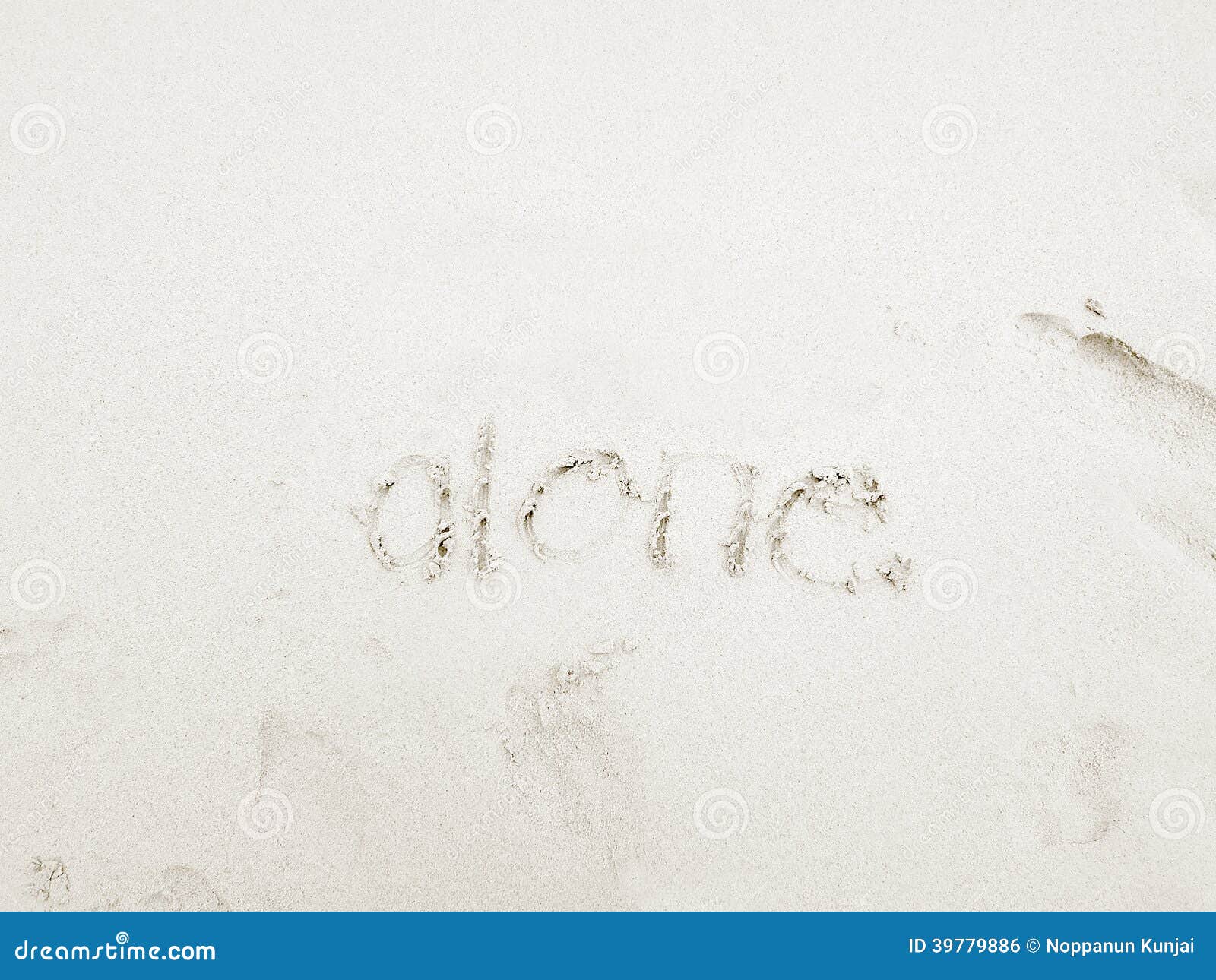 Alone stock photo. Image of single, beach, drawing, depression - 39779886
