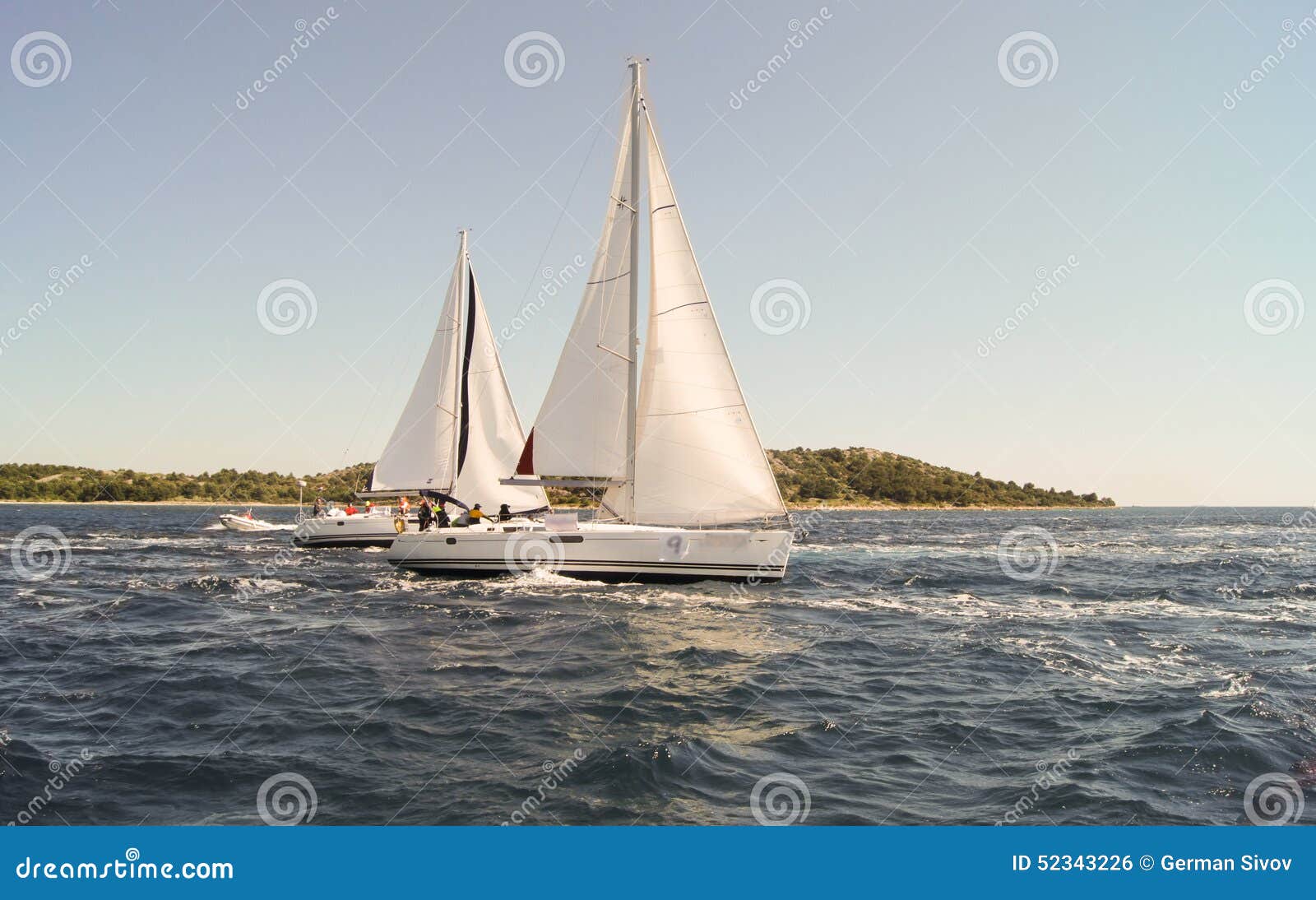 Along the coast stock photo. Image of regatta, water - 52343226