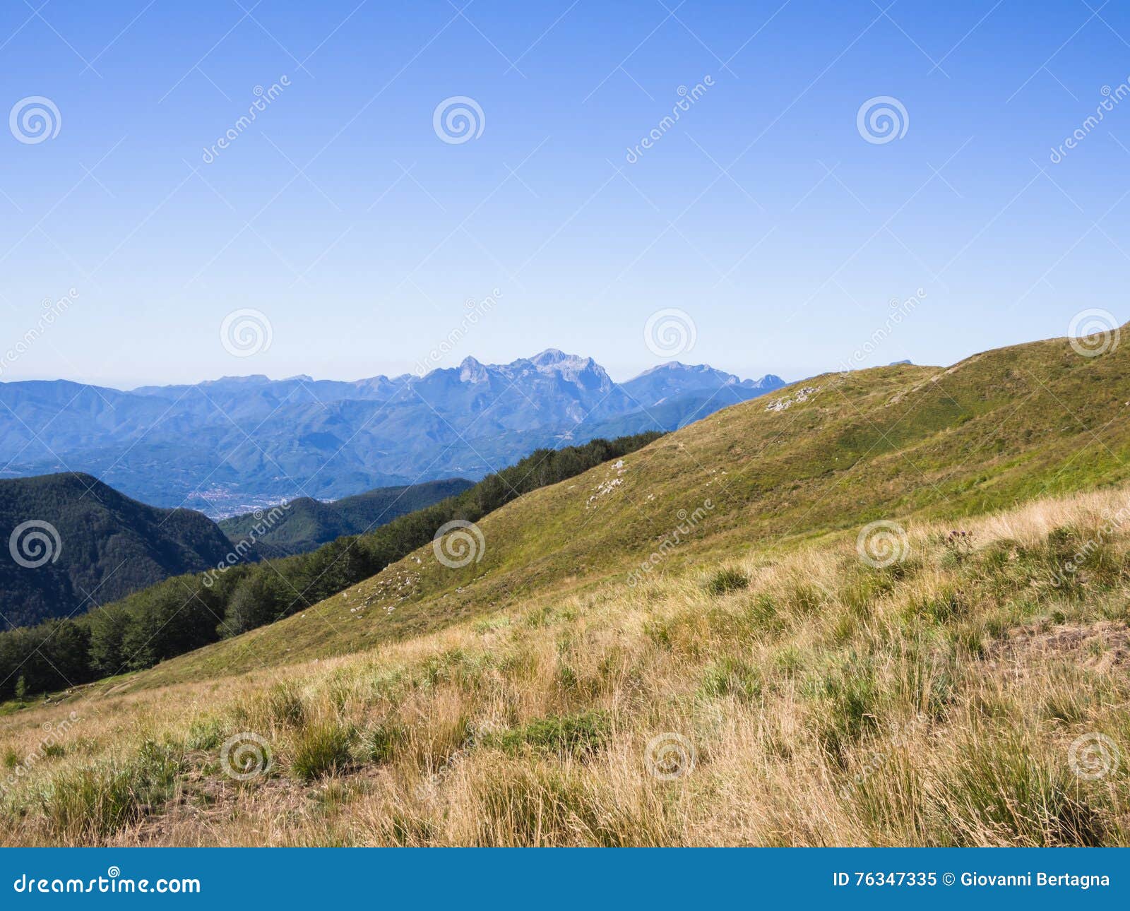 Along the Path Towards the Summit of the Mountain Stock Image - Image ...