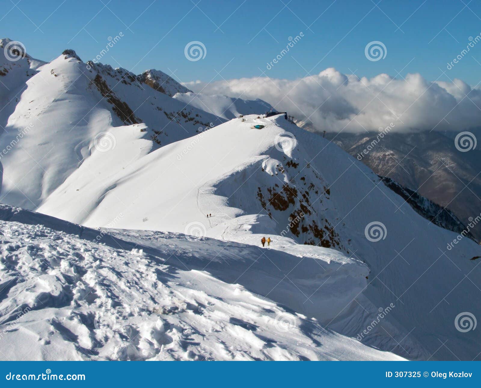 Along ridge stock image. Image of field, cloud, climb, height - 307325