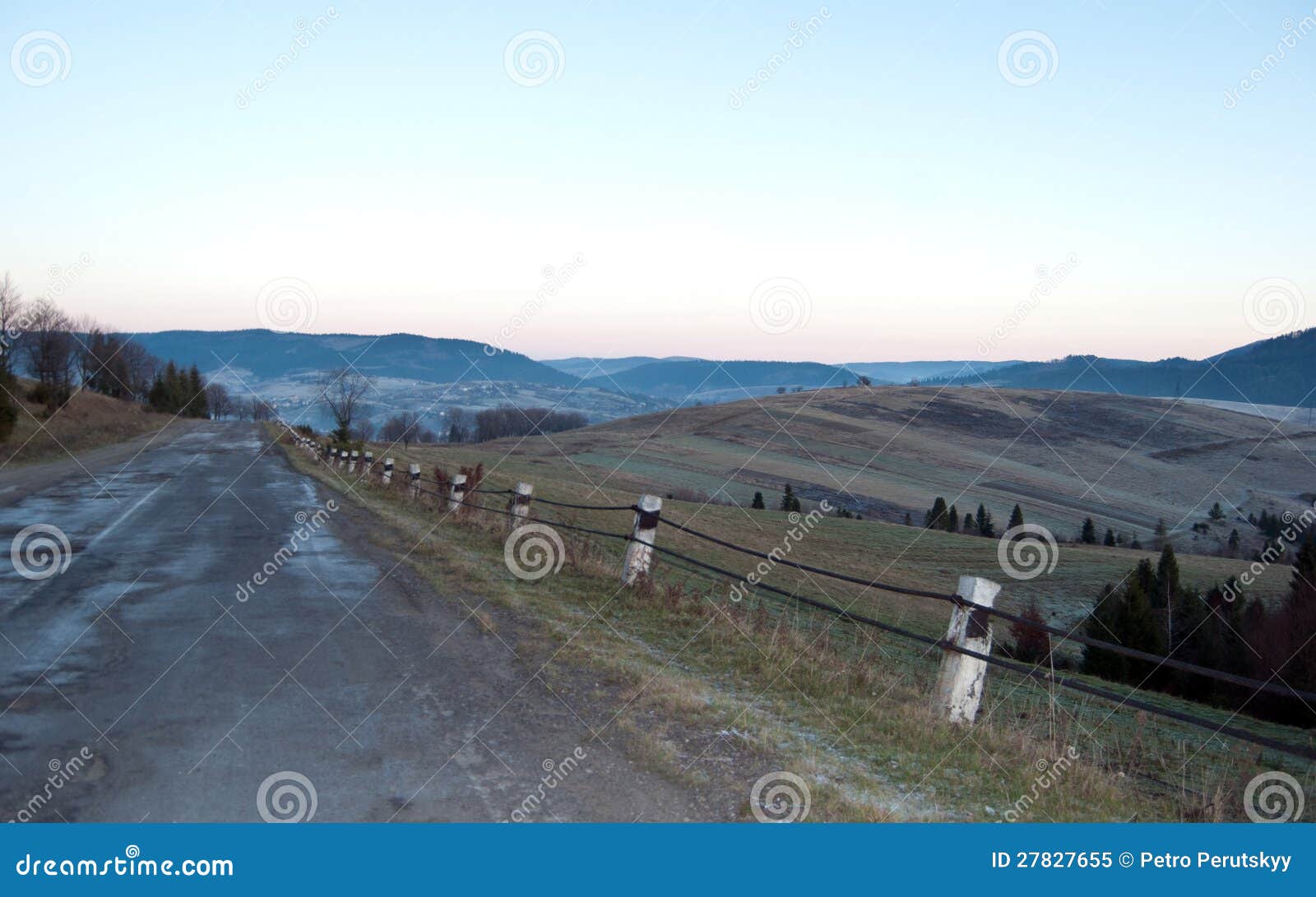 Along the road stock image. Image of road, outdoor, perspective - 27827655