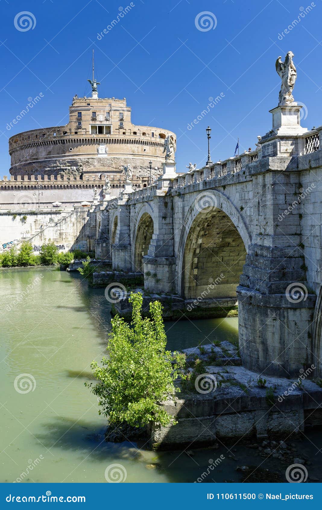 Along the Tiber River in Rome Stock Photo - Image of nature, tiber ...