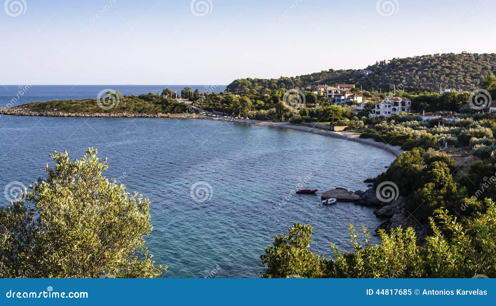 Alonissos Steni Vala Beach stock image. Image of scene - 44817685