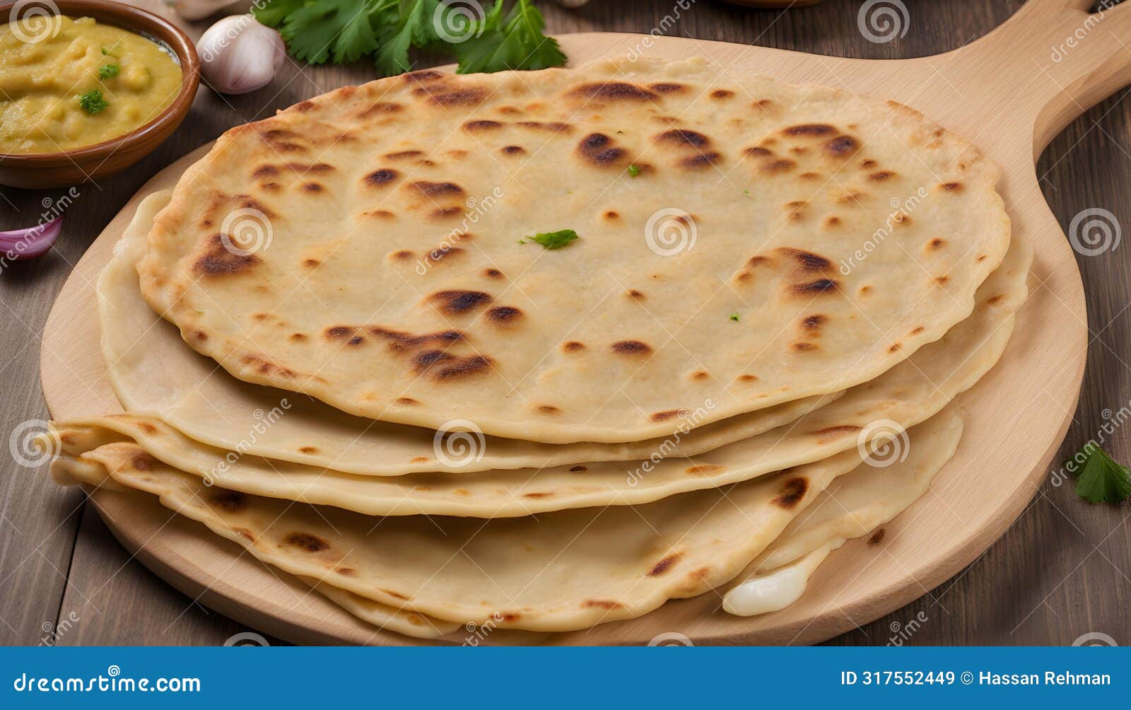 Aloo Paratha Or Gobi Paratha Also Known As Potato Stock Image ...