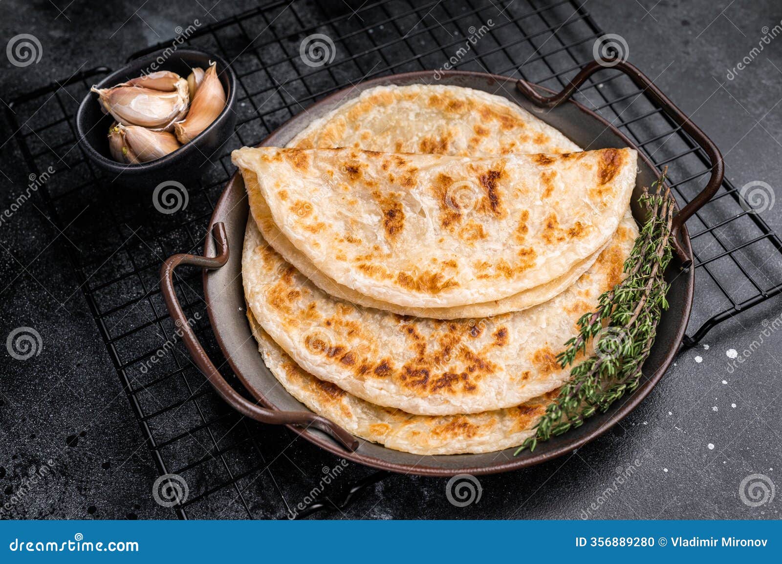 Alu Paratha (potato Stuffed Bread) Royalty-Free Stock Image ...