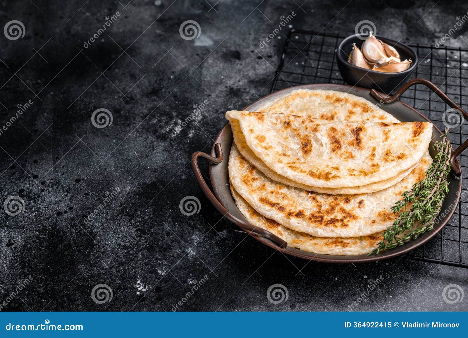 Alu Paratha (potato Stuffed Bread) Royalty-Free Stock Image ...