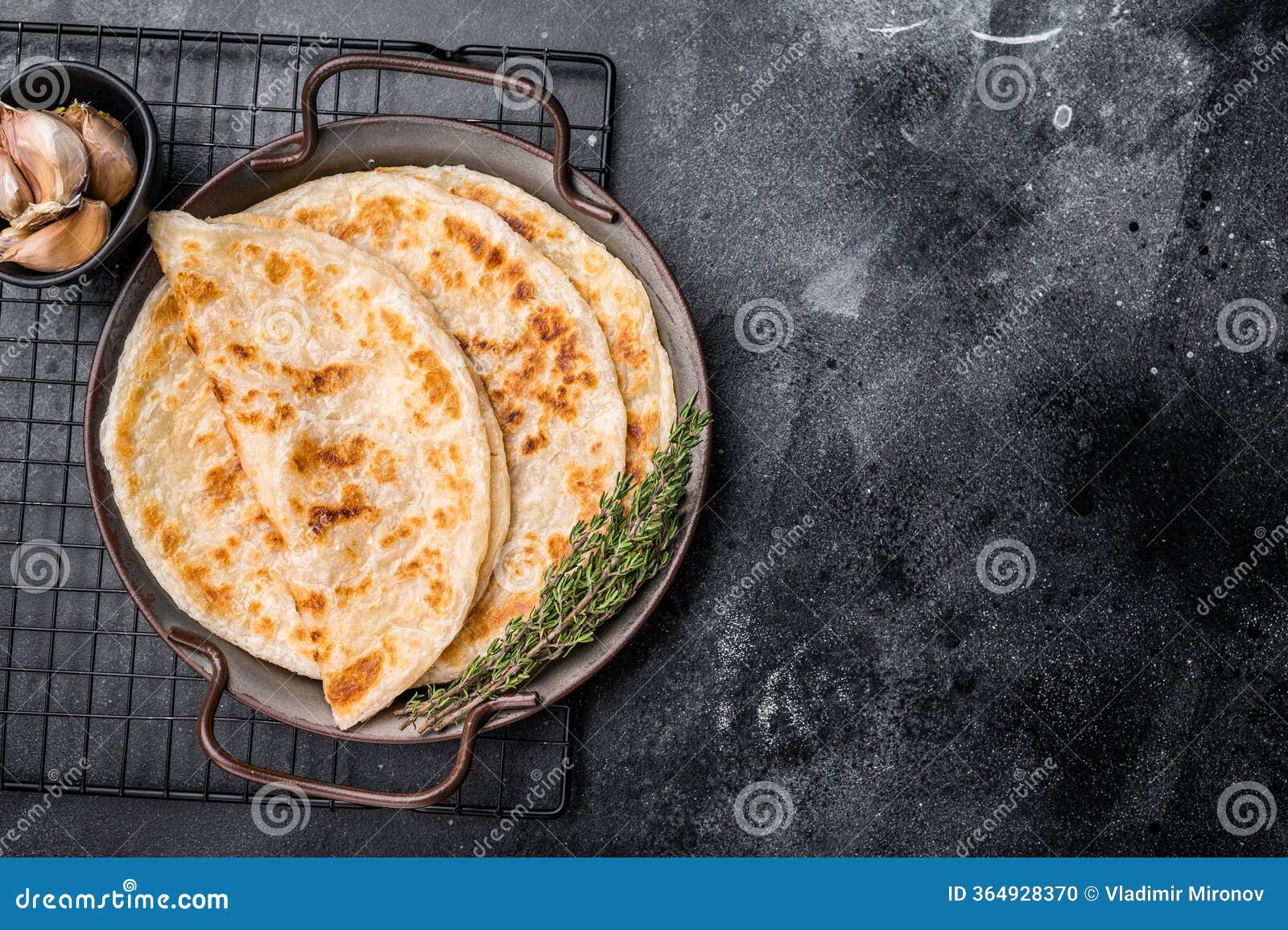 Alu Paratha (potato Stuffed Bread) Royalty-Free Stock Image ...