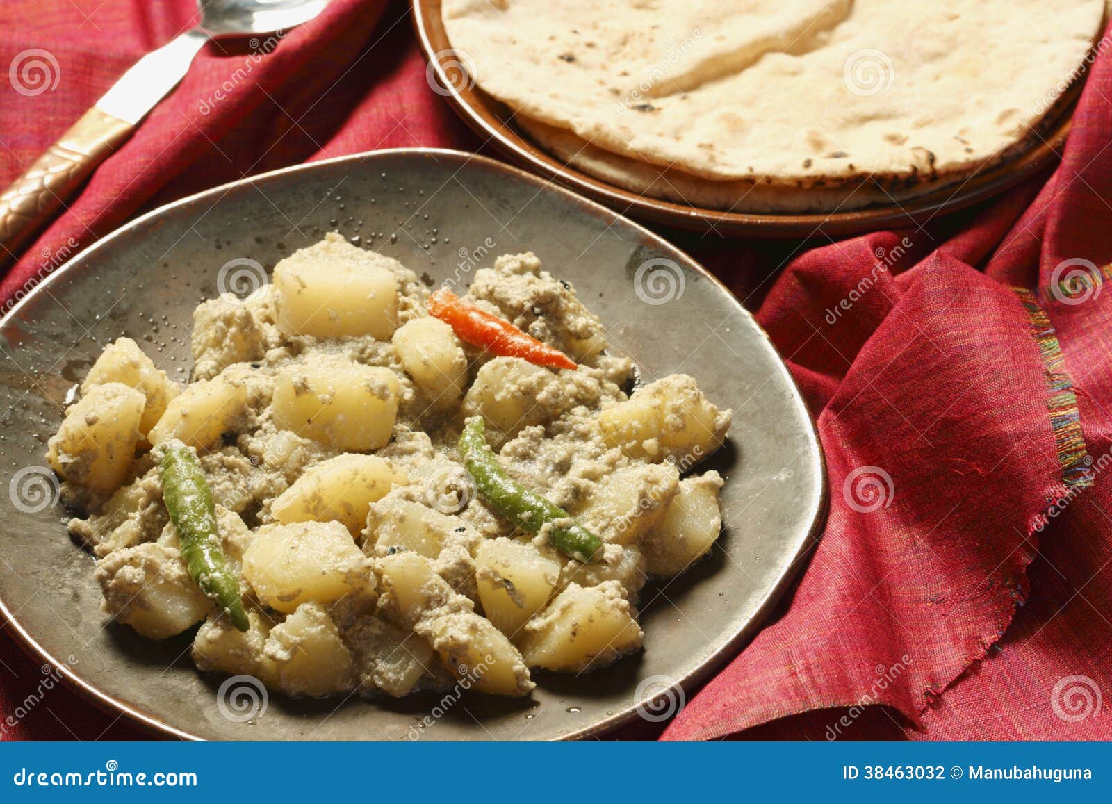 Aloo Posto - a Potato Dish from Bengal Stock Photo - Image of curry ...