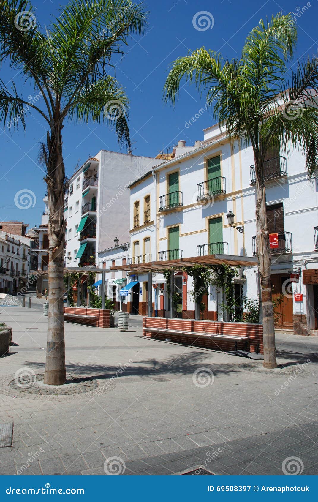 Alora-Marktplatz, Spanien redaktionelles stockfotografie. Bild von ...