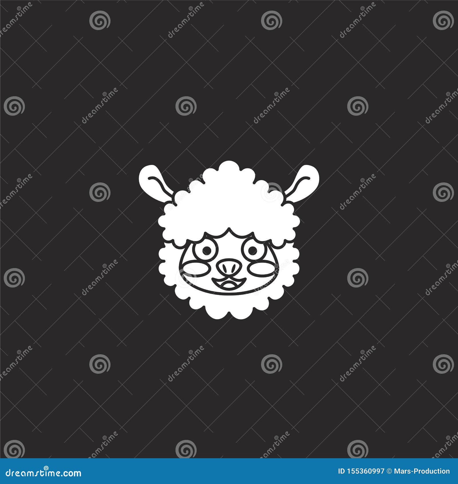 Alpaca Icon. Filled Alpaca Icon for Website Design and Mobile, App ...