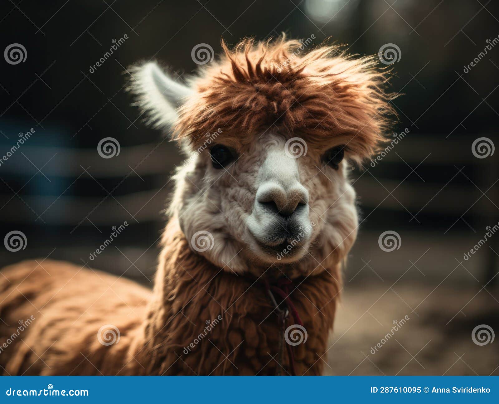 Alpaca Portrait Created with Generative AI Technology Stock Image ...