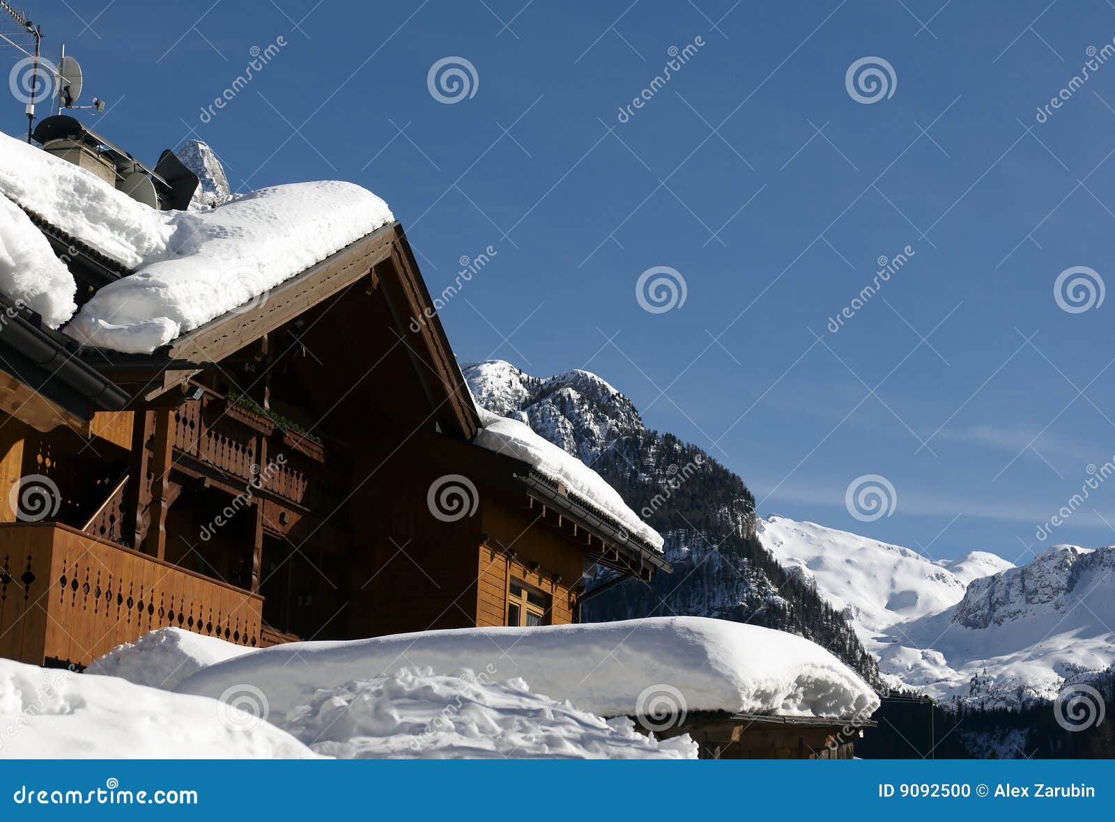 Alpen houses stock photo. Image of peak, dolomites, alps - 9092500